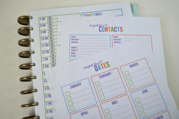 Free Printable Calendars for Your Filofax, Household Binder, Arc ...