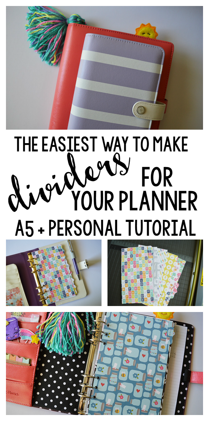 The Easiest Way To Make Planner Dividers For A5 Or Personal Size 