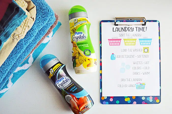 Getting Kids to Help with Laundry + Free Printable - Planning Inspired