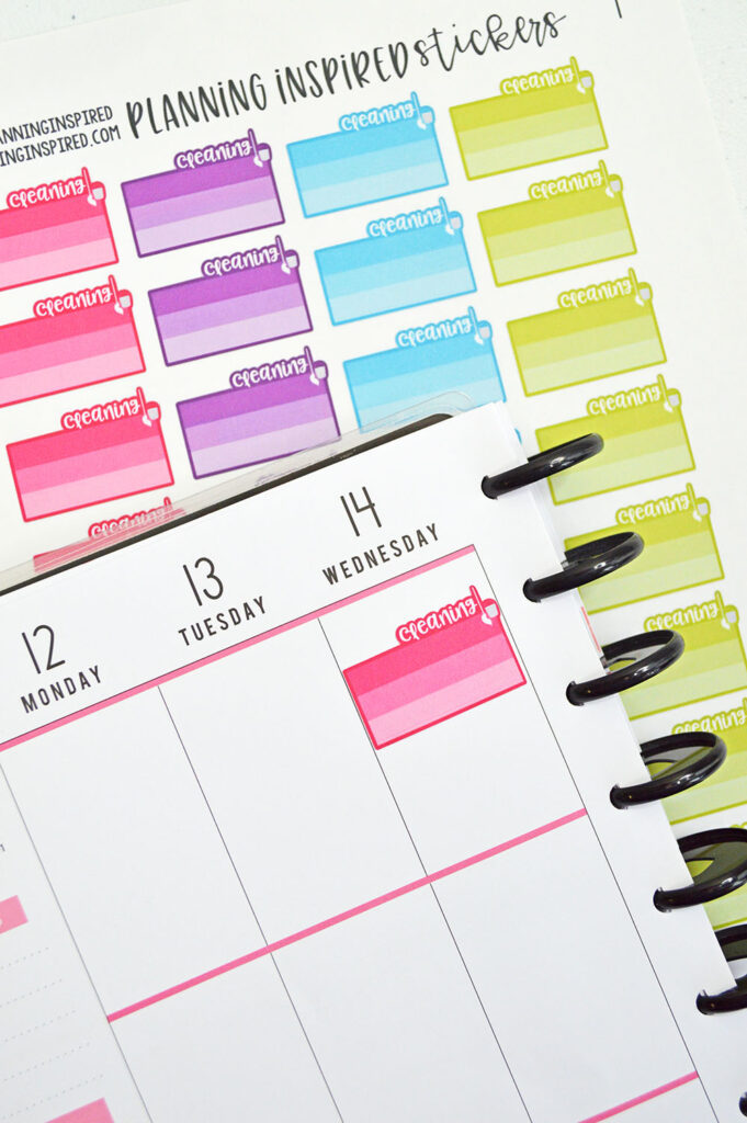 How to Print And Cut Planner Stickers - Planning Inspired