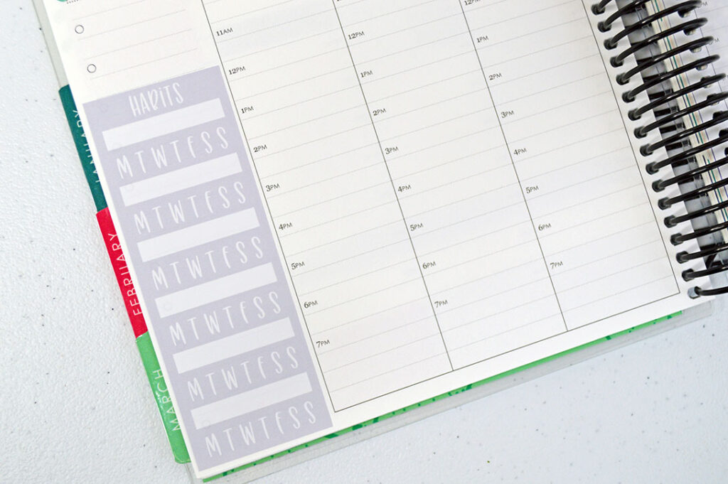 Free Printable Habit Tracker Sidebar Stickers + Design With Me ...
