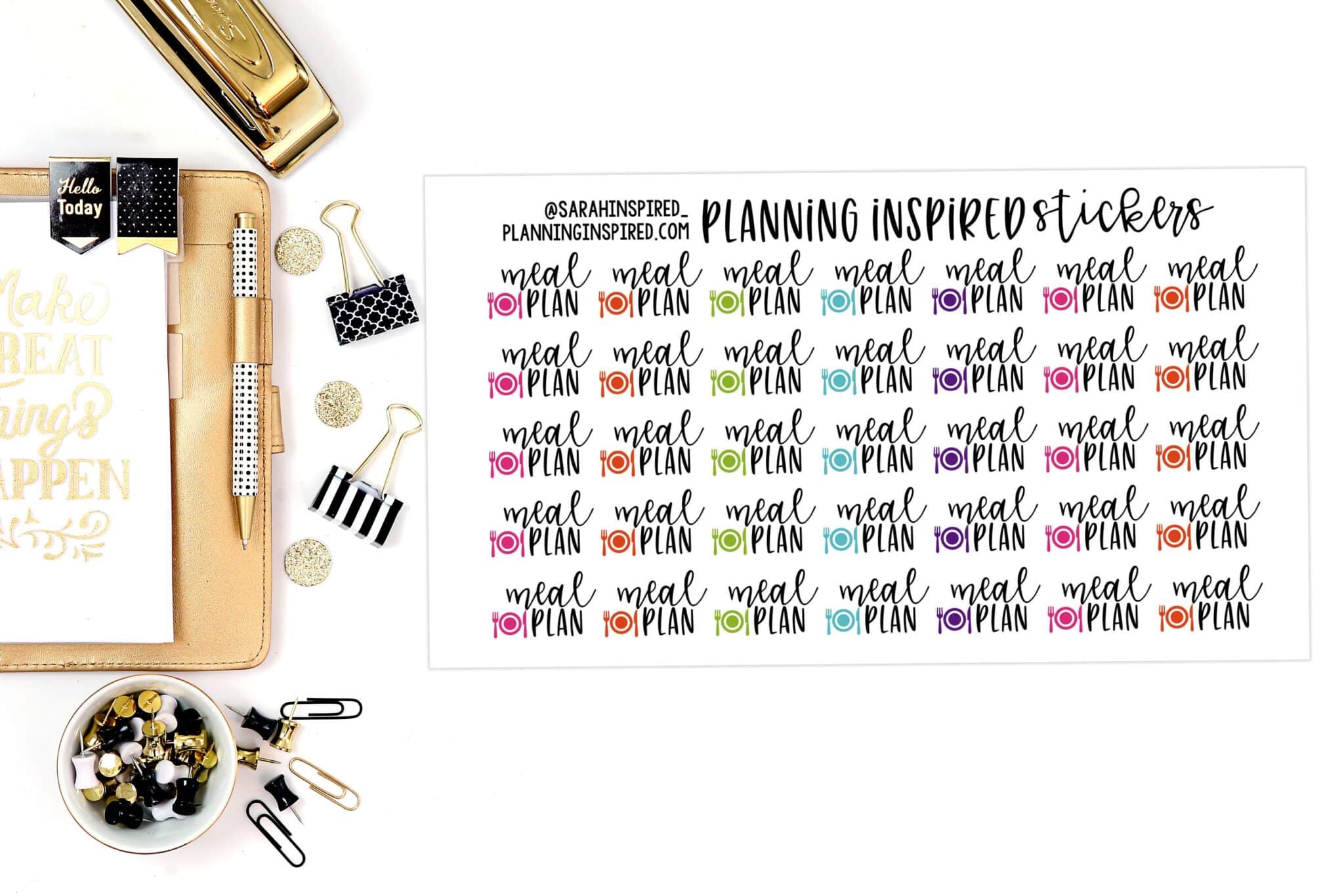 10 Free Printable Back to School Planner Stickers - Planning Inspired
