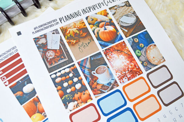 Free Thanksgiving Planner Stickers - Planning Inspired