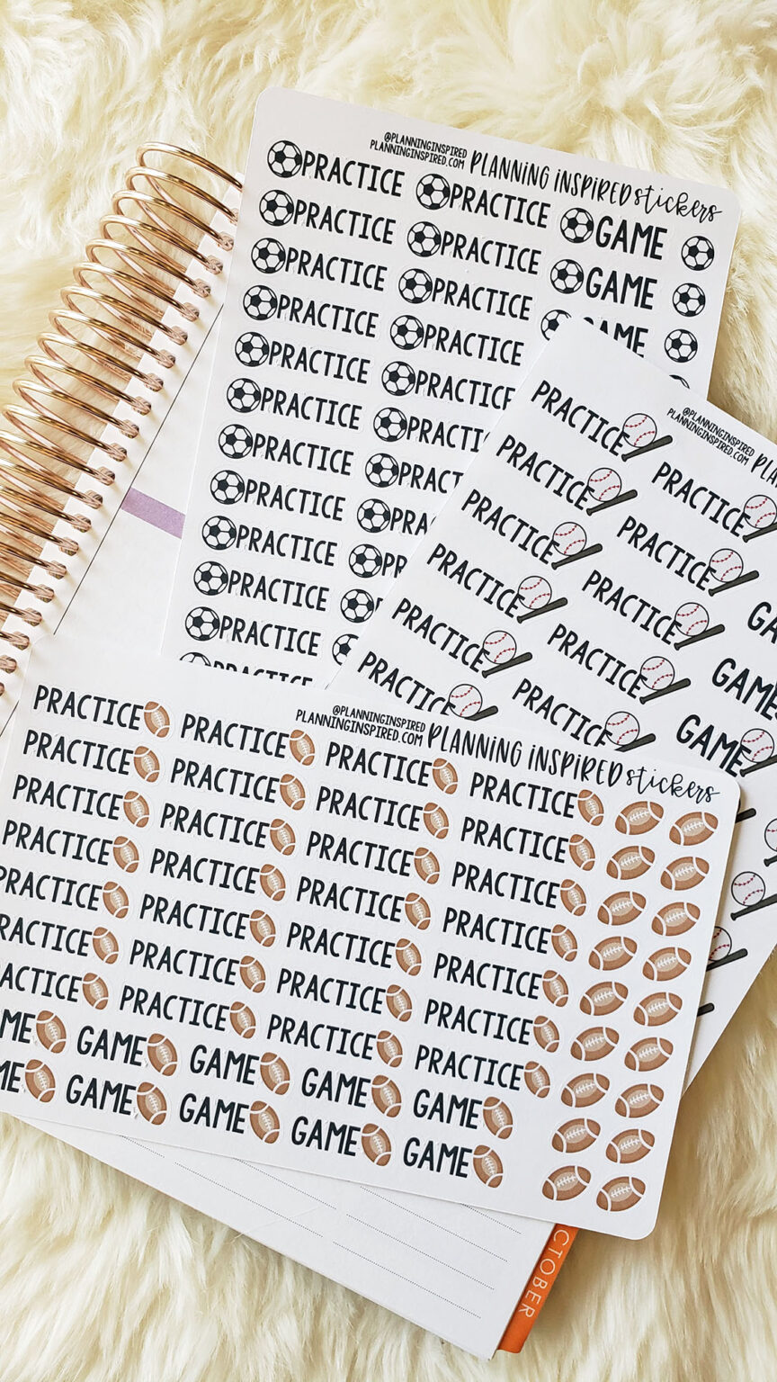 Free Printable Kid's Sports Stickers - Planning Inspired