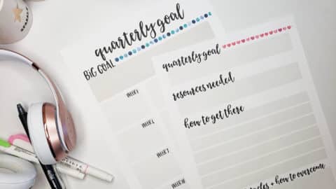 2020 Goal Setting Worksheets