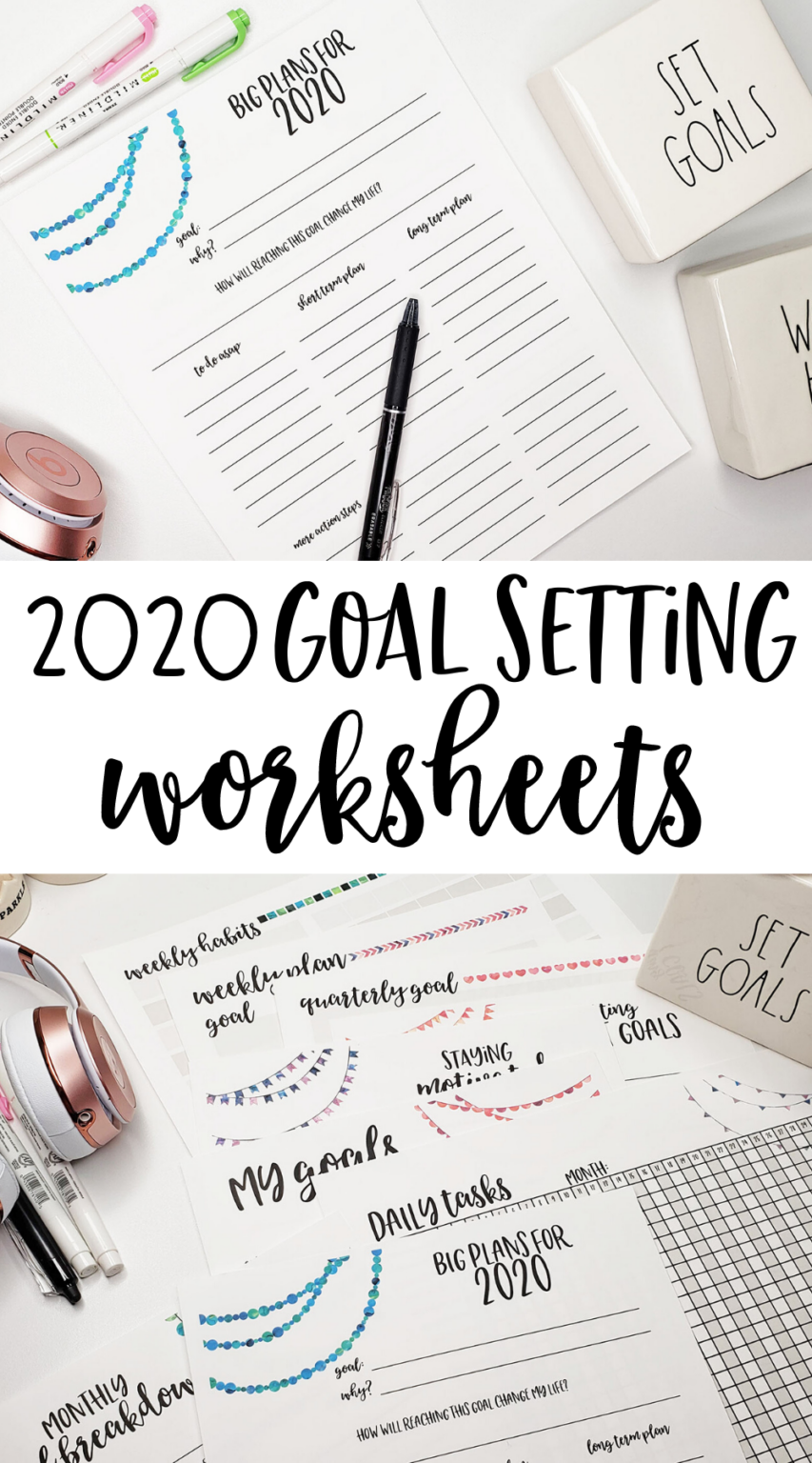 2020 Goal Setting Worksheets - Planning Inspired