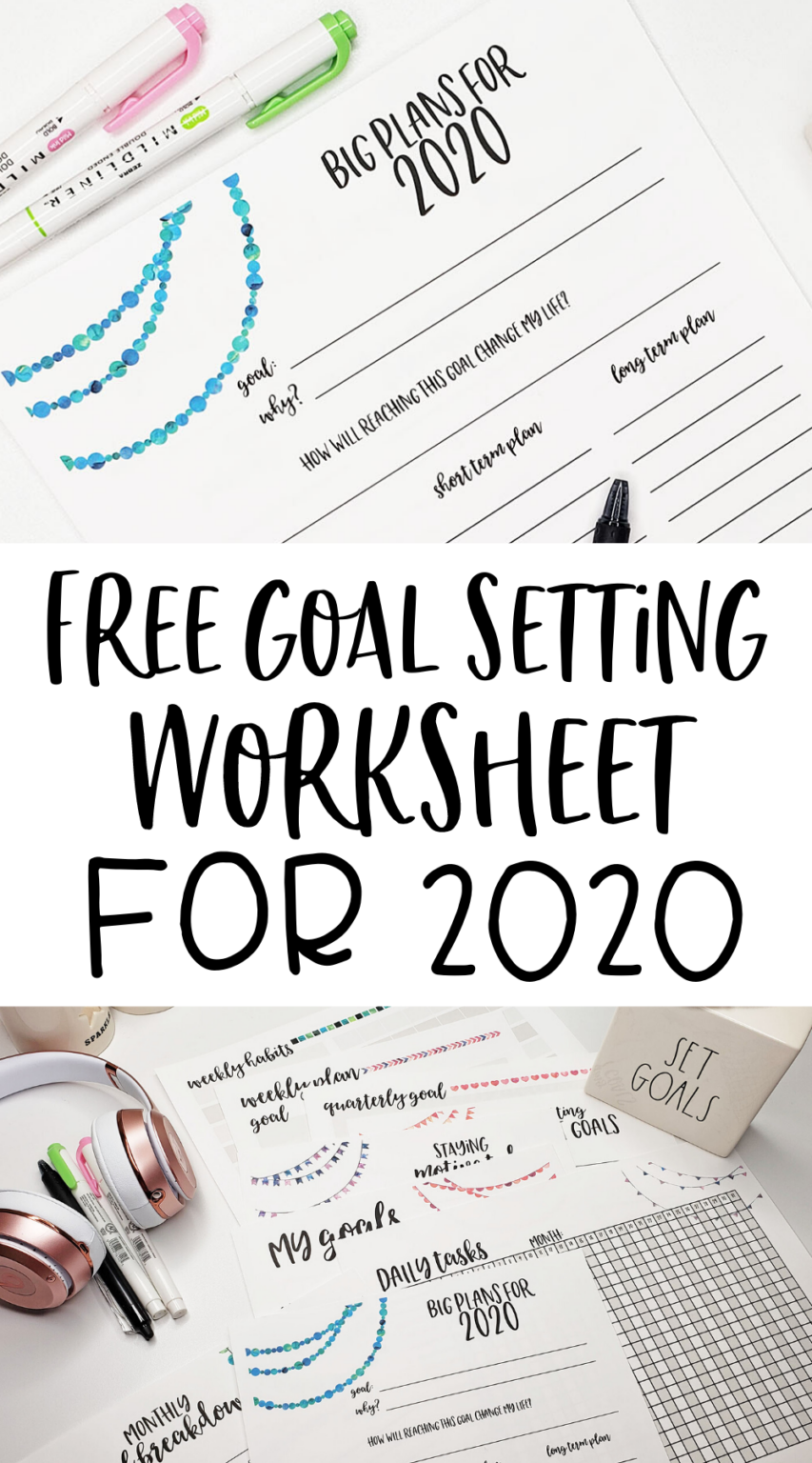 2020 Goal Setting Worksheets - Planning Inspired