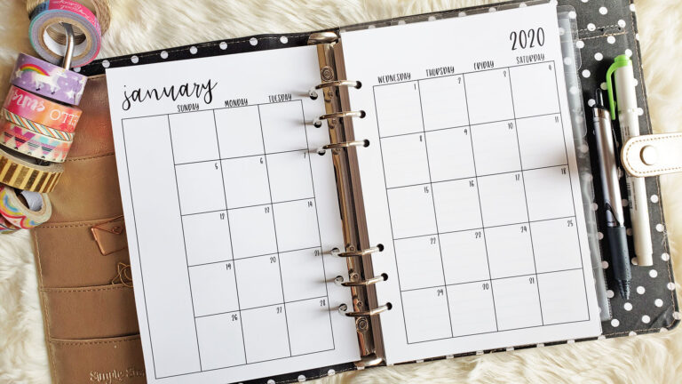 Setting Up an A5 Size Planner - Planning Inspired