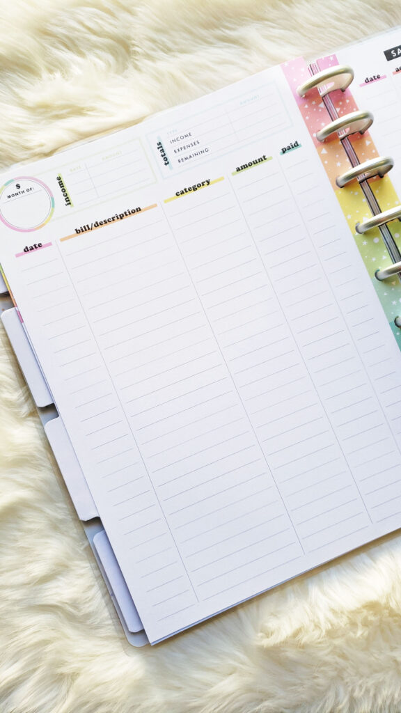Happy Planner Budget Planner | Undated! - Planning Inspired