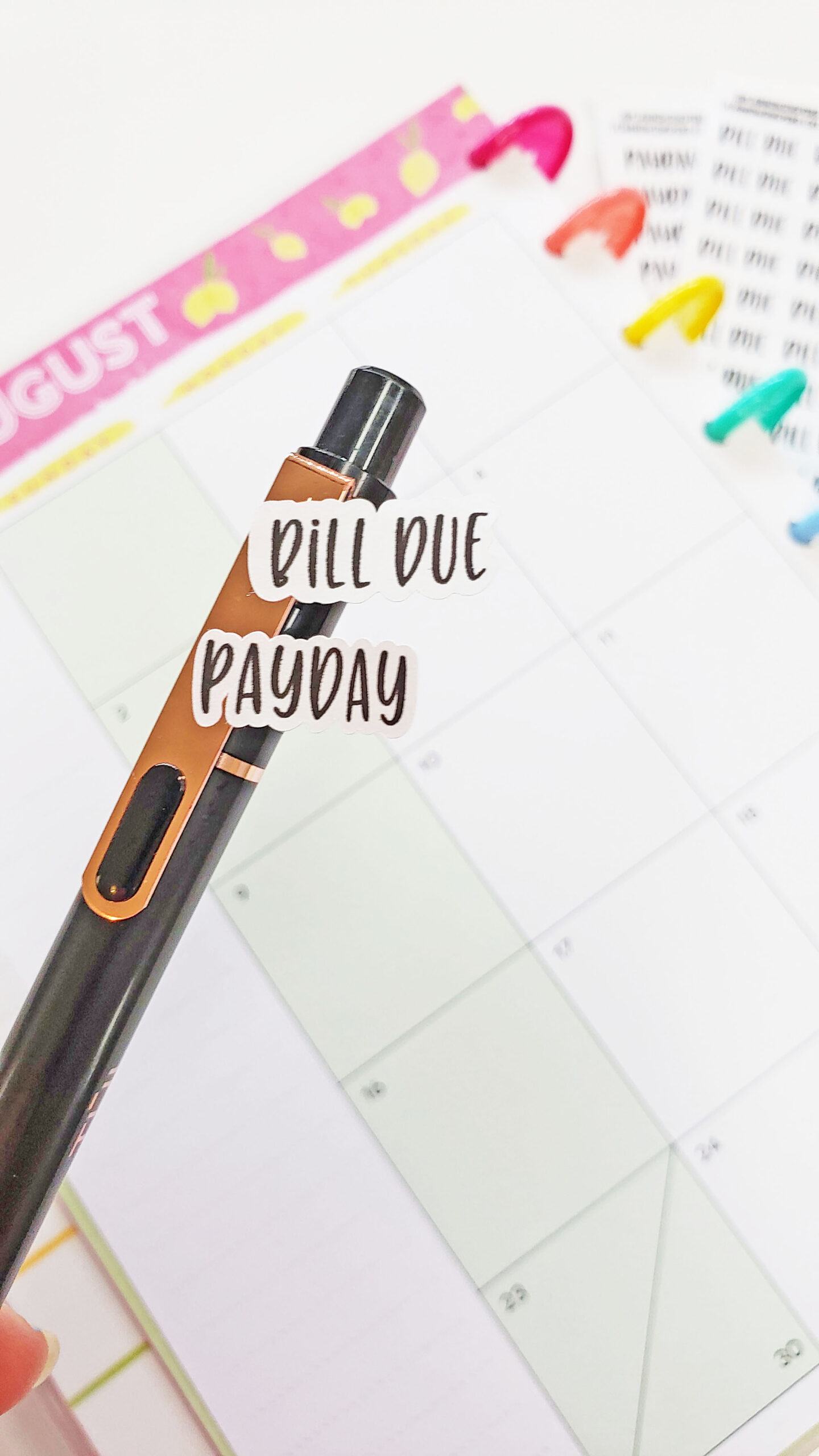 Budget Planner Stickers | Free Printables - Planning Inspired
