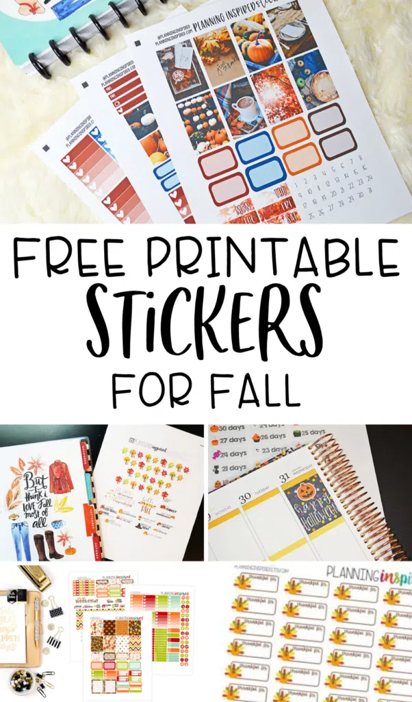 Free Printable Fall Planner Stickers - Planning Inspired