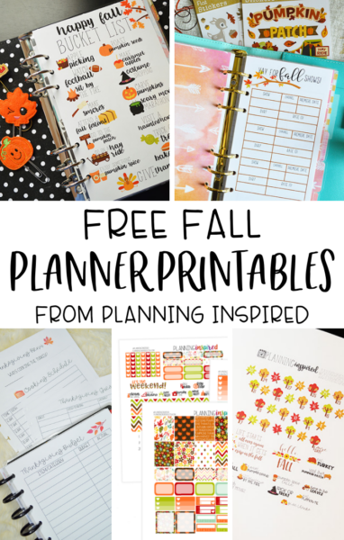 Fall Planner Printables - Download Now - Planning Inspired