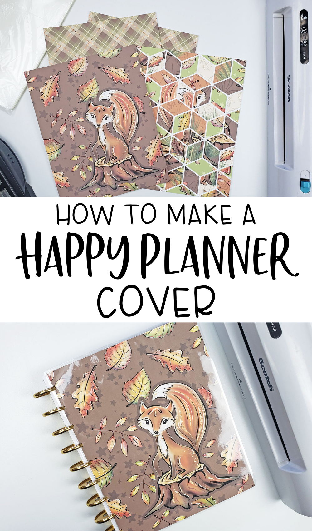 How to Make a Happy Planner Cover - Planning Inspired
