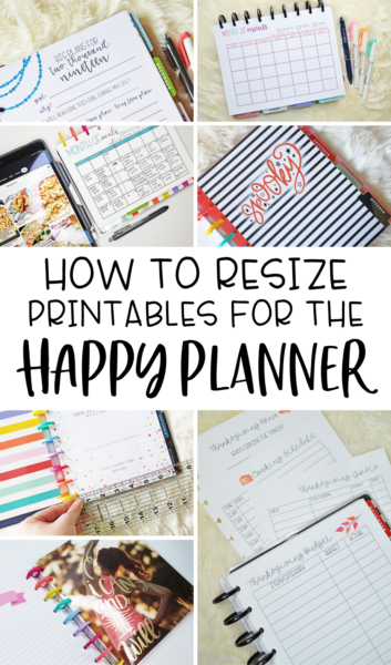 Resize Printables for the Classic Happy Planner - Planning Inspired