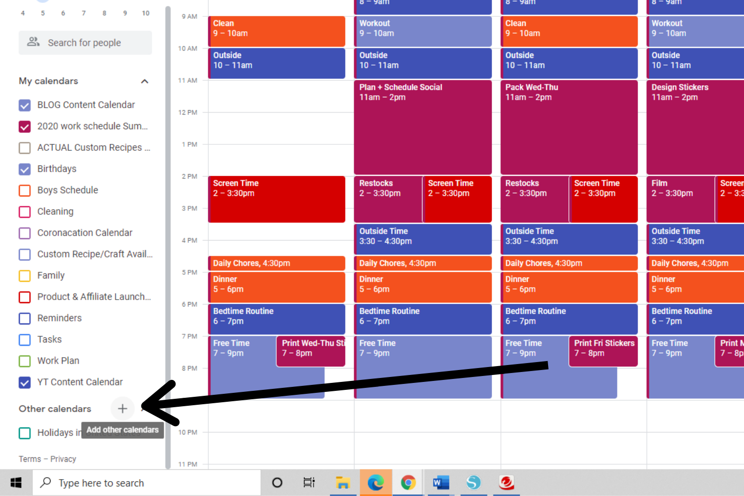 Time Blocking With Google Calendar Planning Inspired