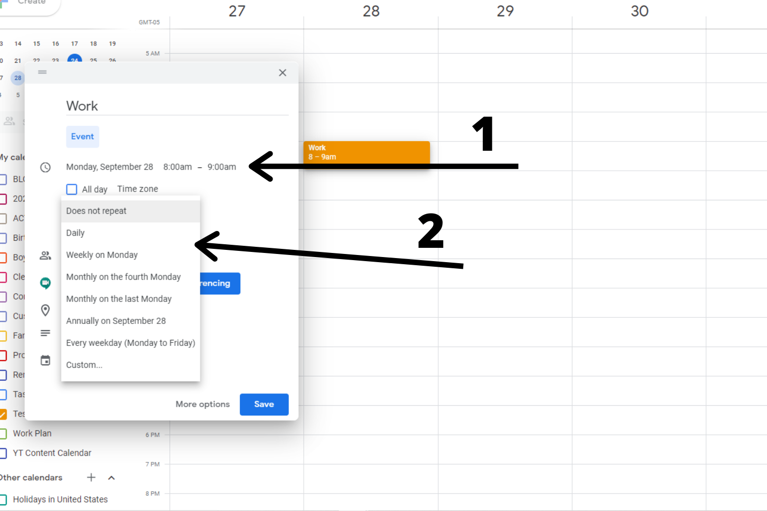 Time Blocking with Google Calendar - Planning Inspired