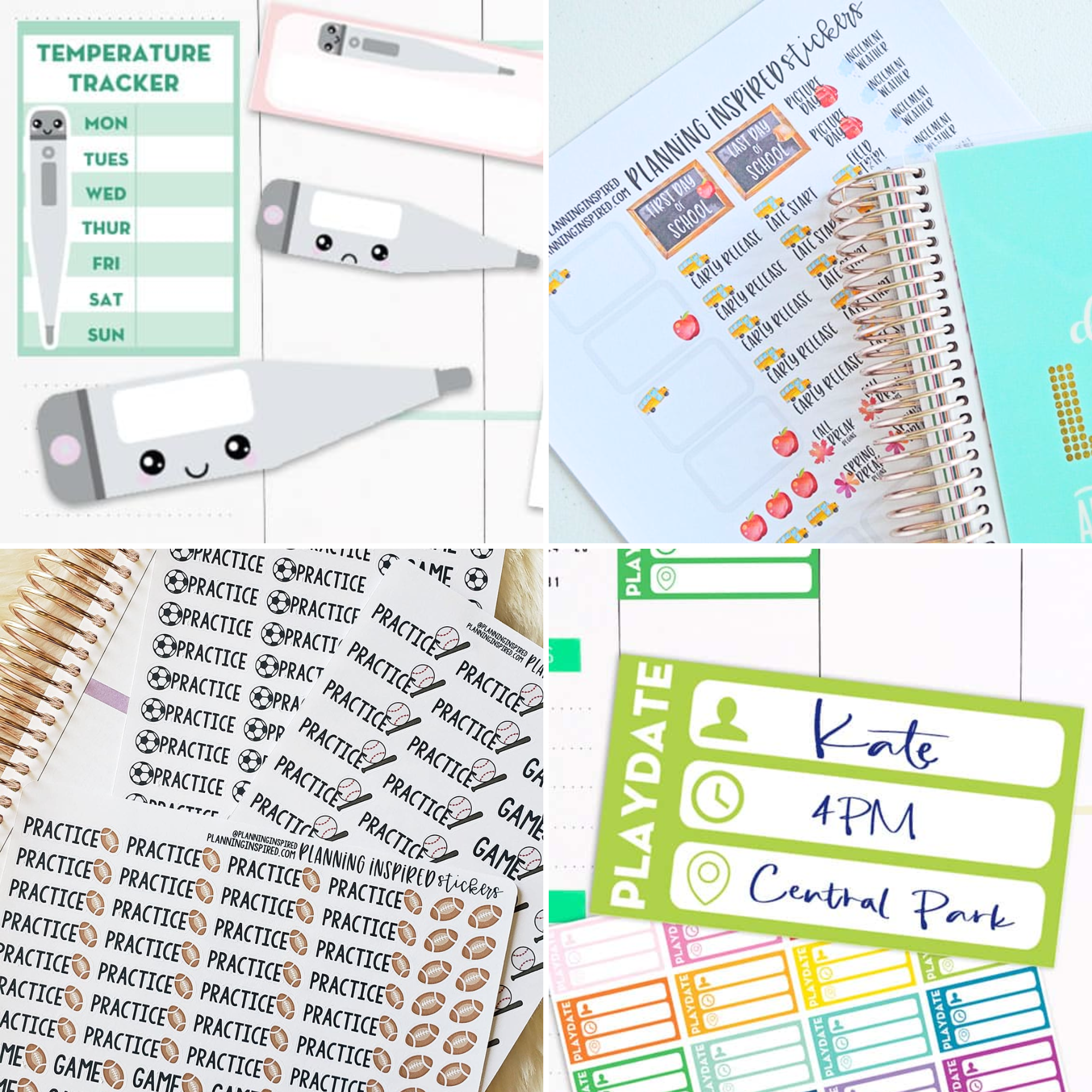 14 Free Printable Planner Stickers for Moms - Planning Inspired