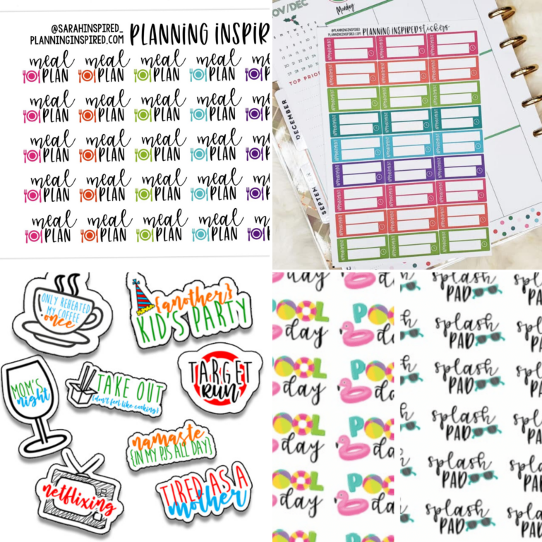 14 Free Printable Planner Stickers for Moms - Planning Inspired
