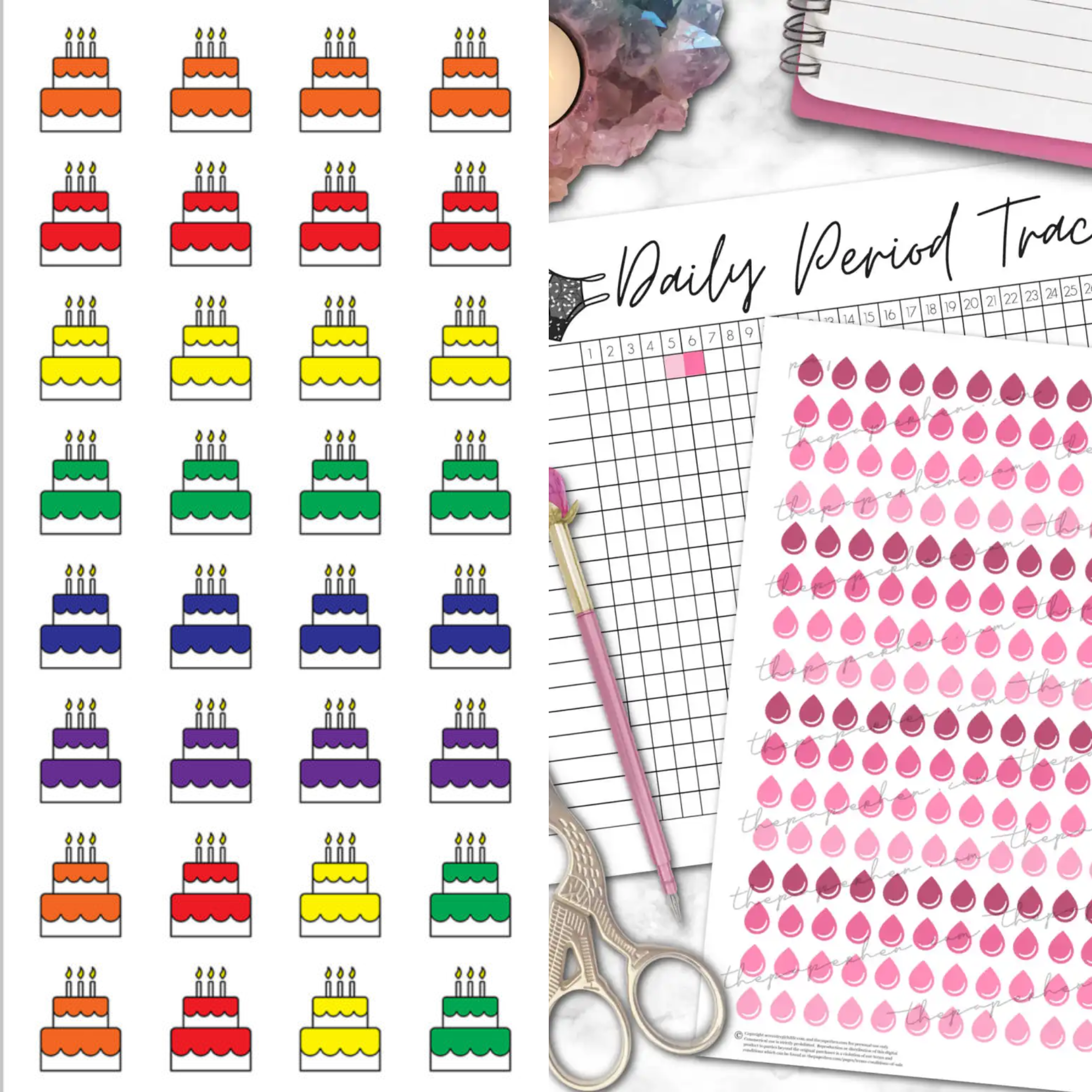 14 Free Printable Planner Stickers for Moms - Planning Inspired