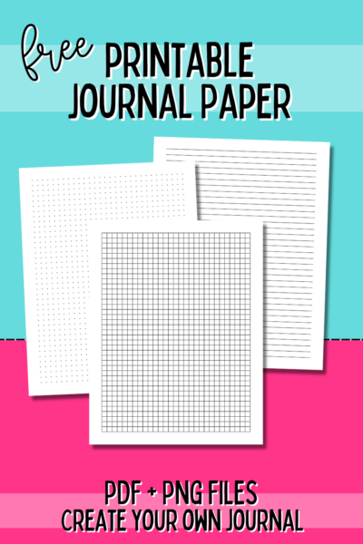 Free Printable Journal Paper - Planning Inspired