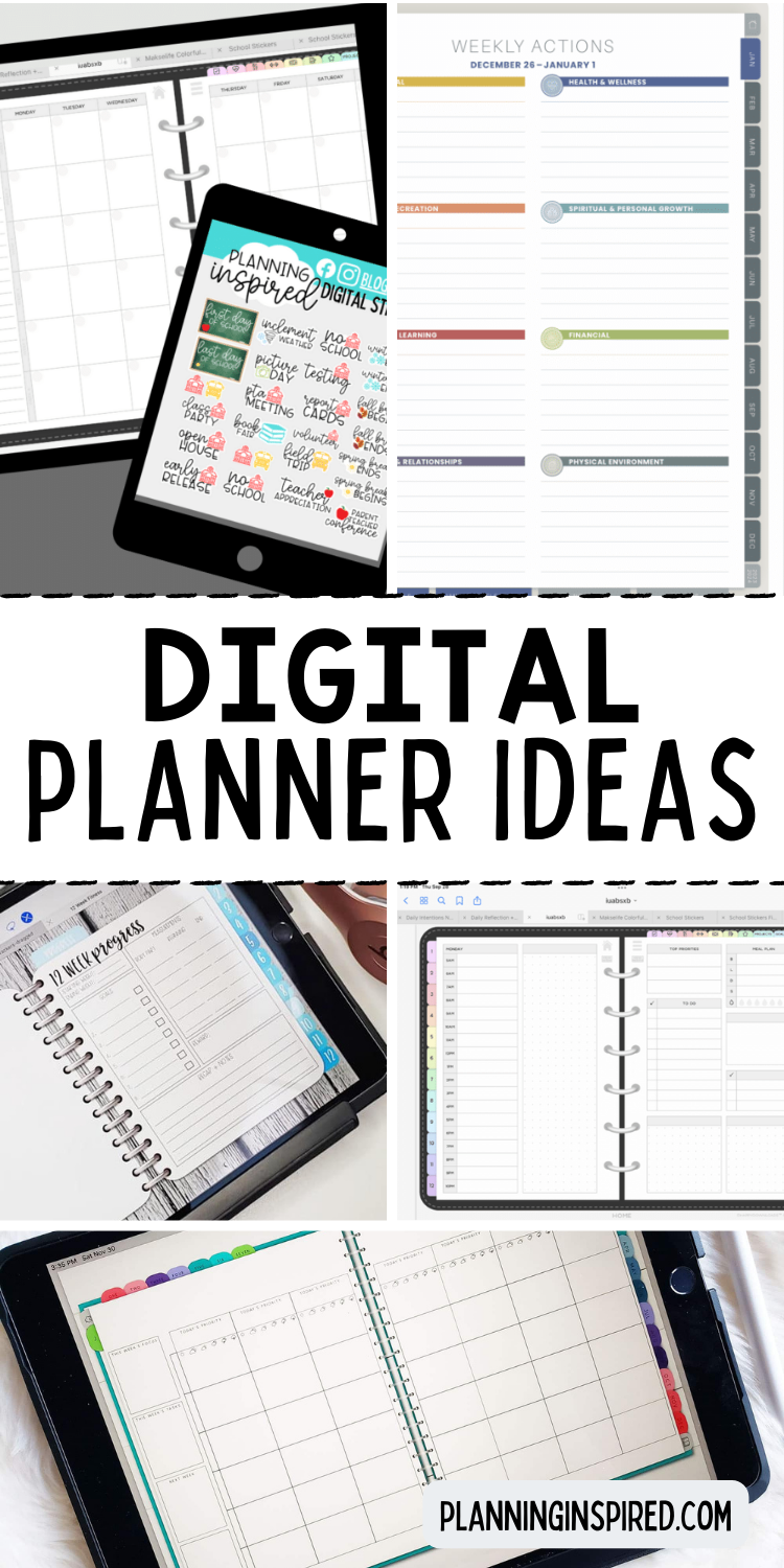 Digital Planner Ideas for Productivity and Creativity - Planning Inspired