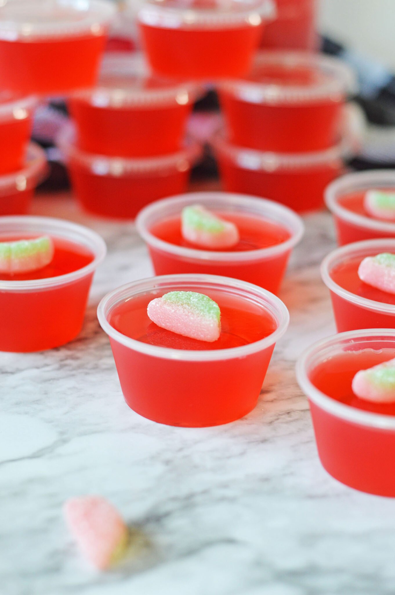 Watermelon Vodka Jello Shots - Planning Inspired