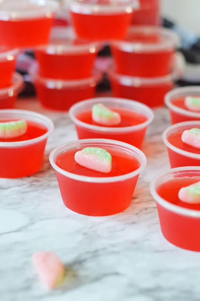 Watermelon Vodka Jello Shots - Planning Inspired