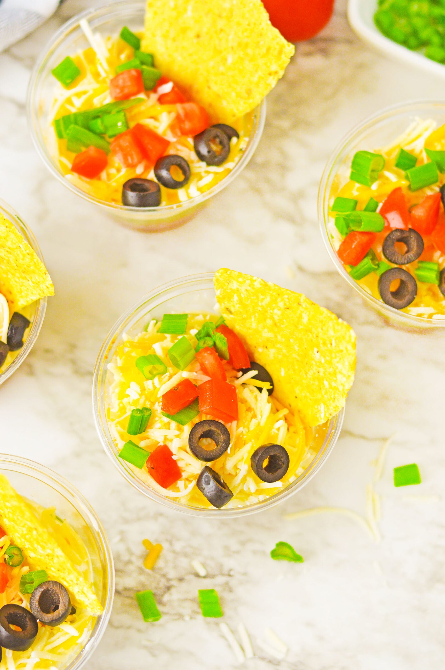 7 Layer Dip Cups - Planning Inspired