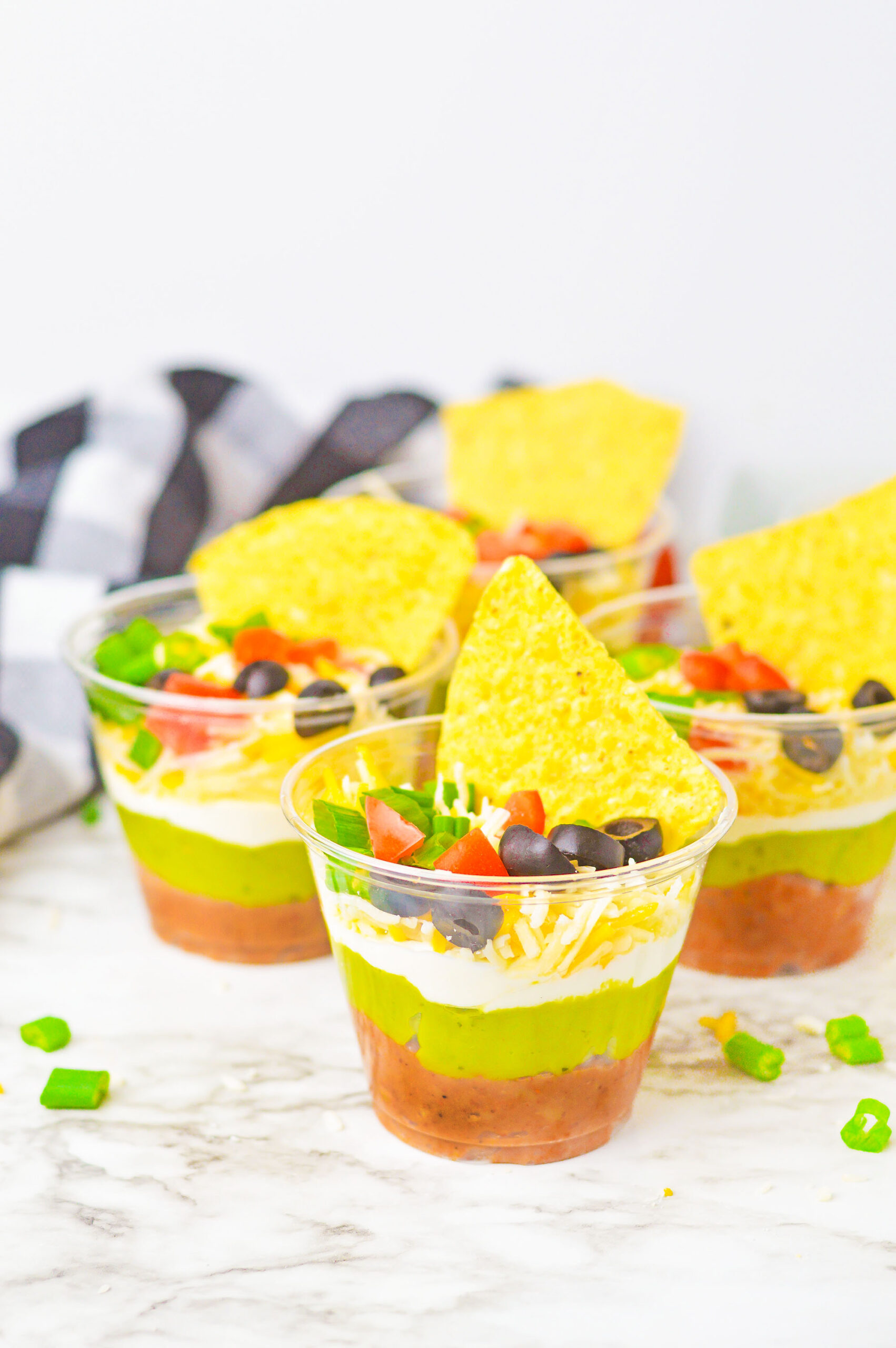 7 Layer Dip Cups - Planning Inspired