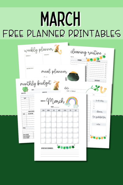March Planner Printables - Planning Inspired