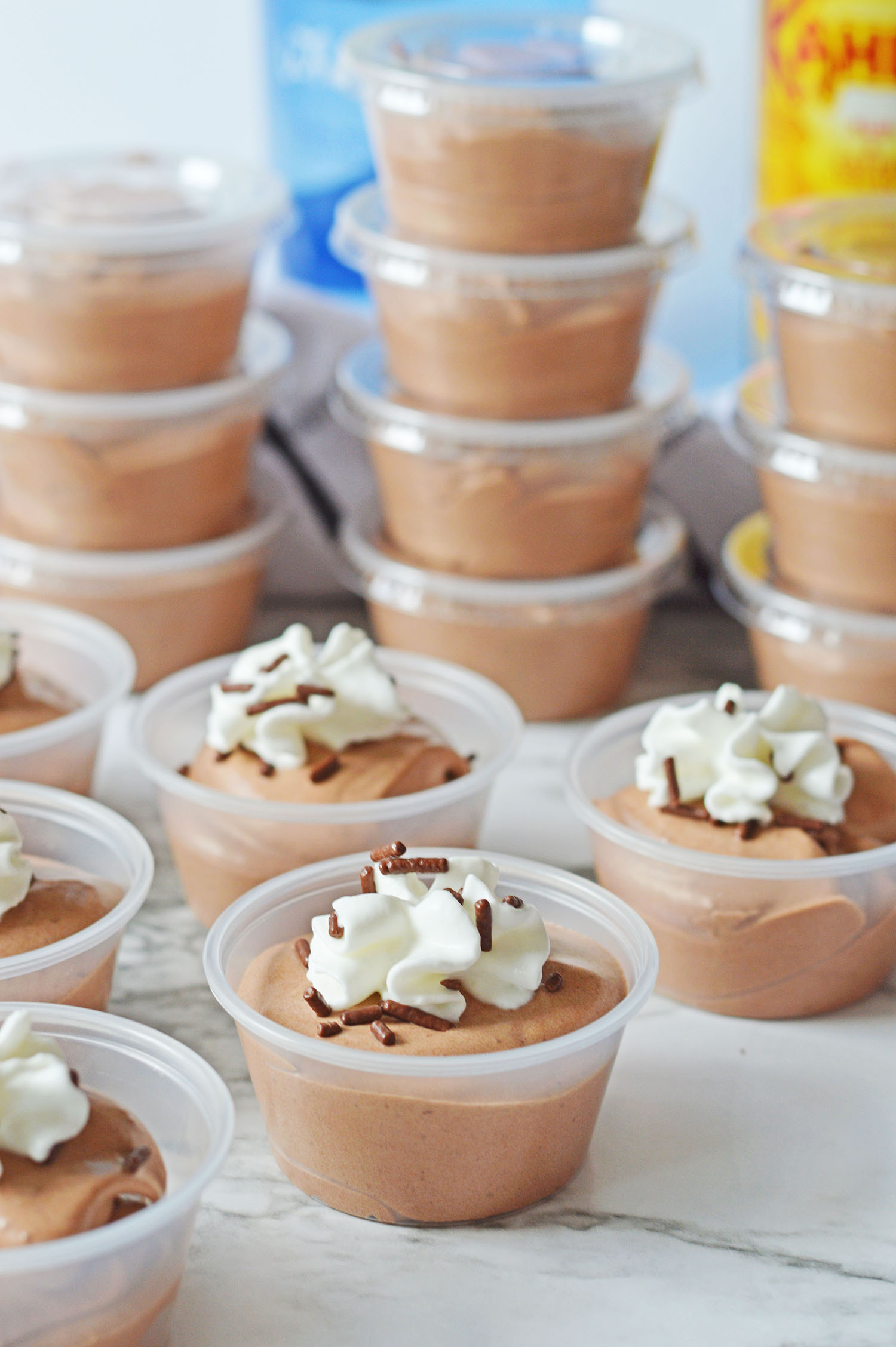 Chocolate Pudding Shots - Planning Inspired