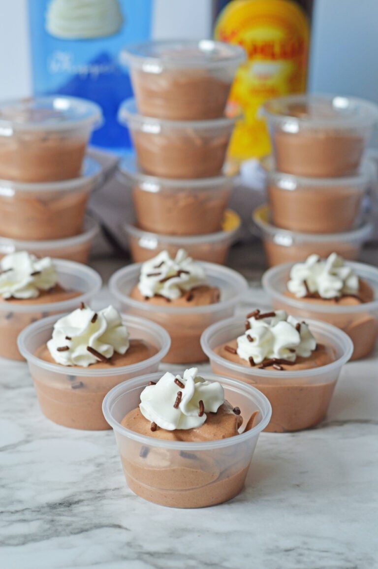 Chocolate Pudding Shots - Planning Inspired