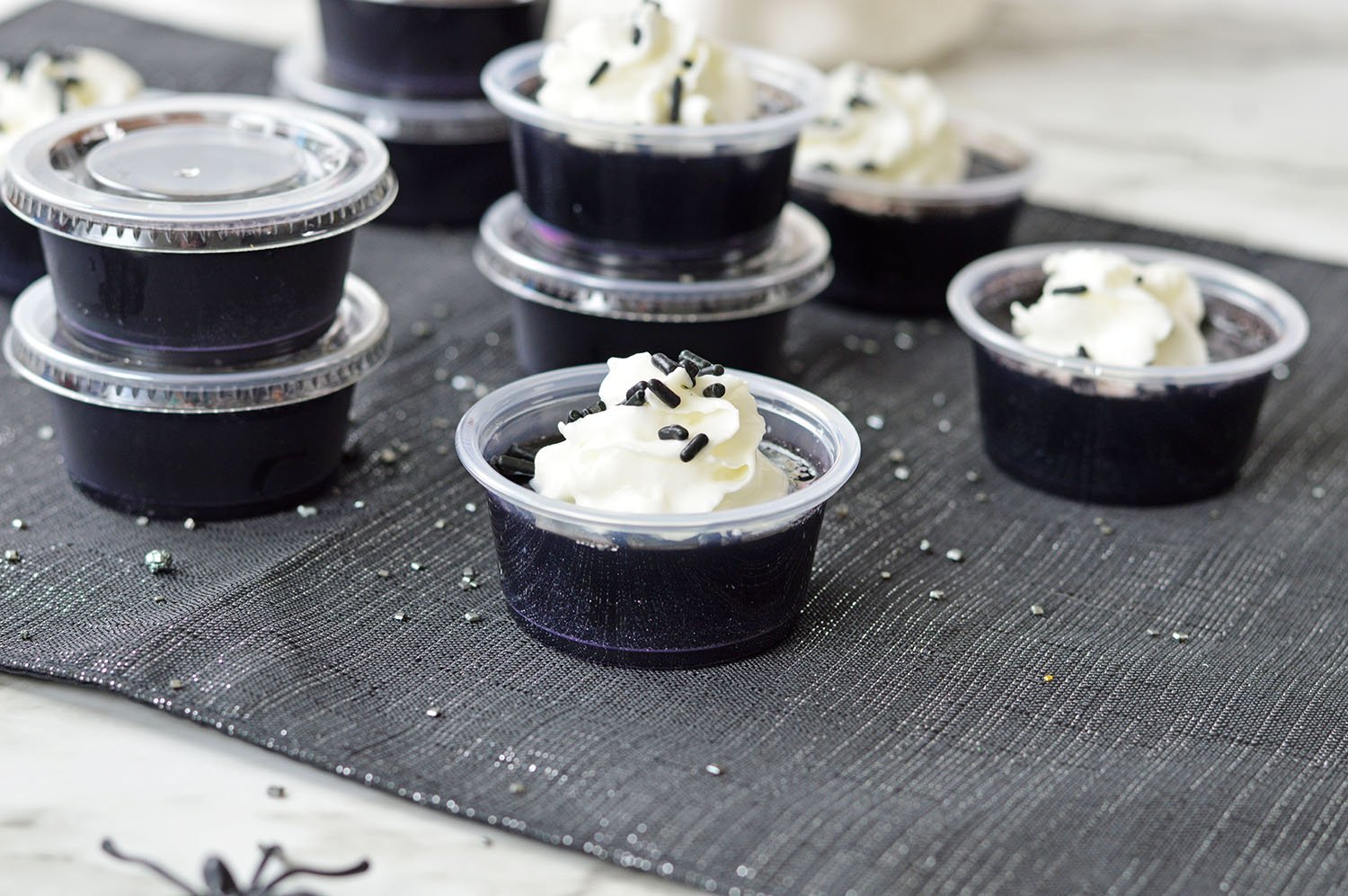 Black Jello Shots - Planning Inspired