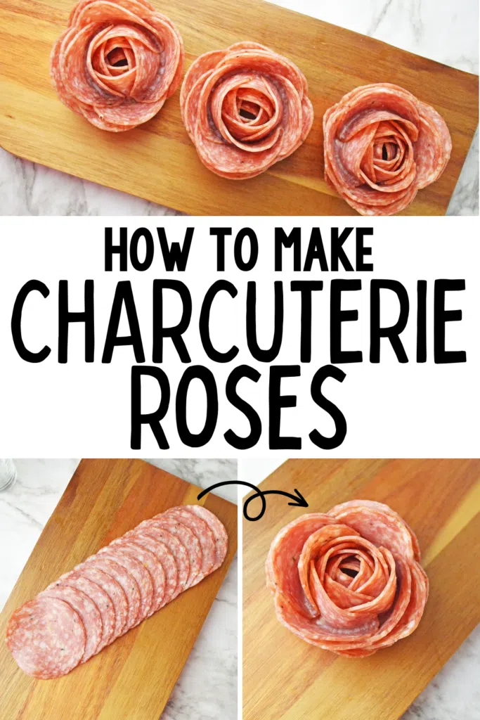 How to Make Charcuterie Roses - Planning Inspired