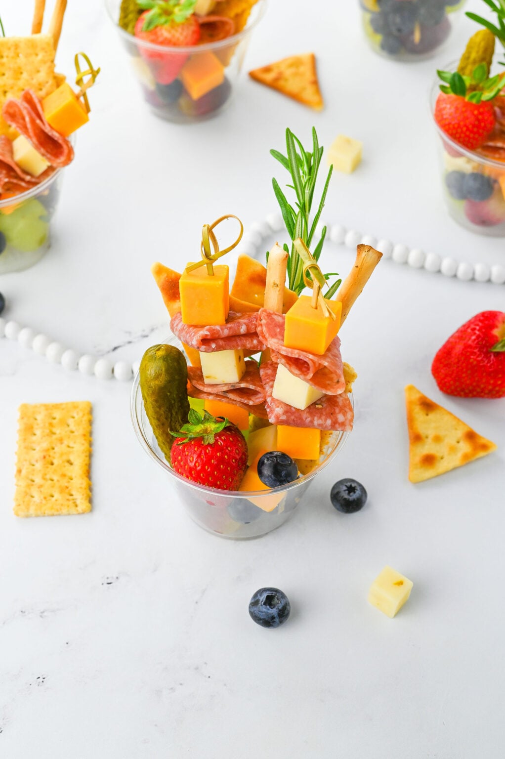 Easy Individual Charcuterie Cups for Parties - Planning Inspired