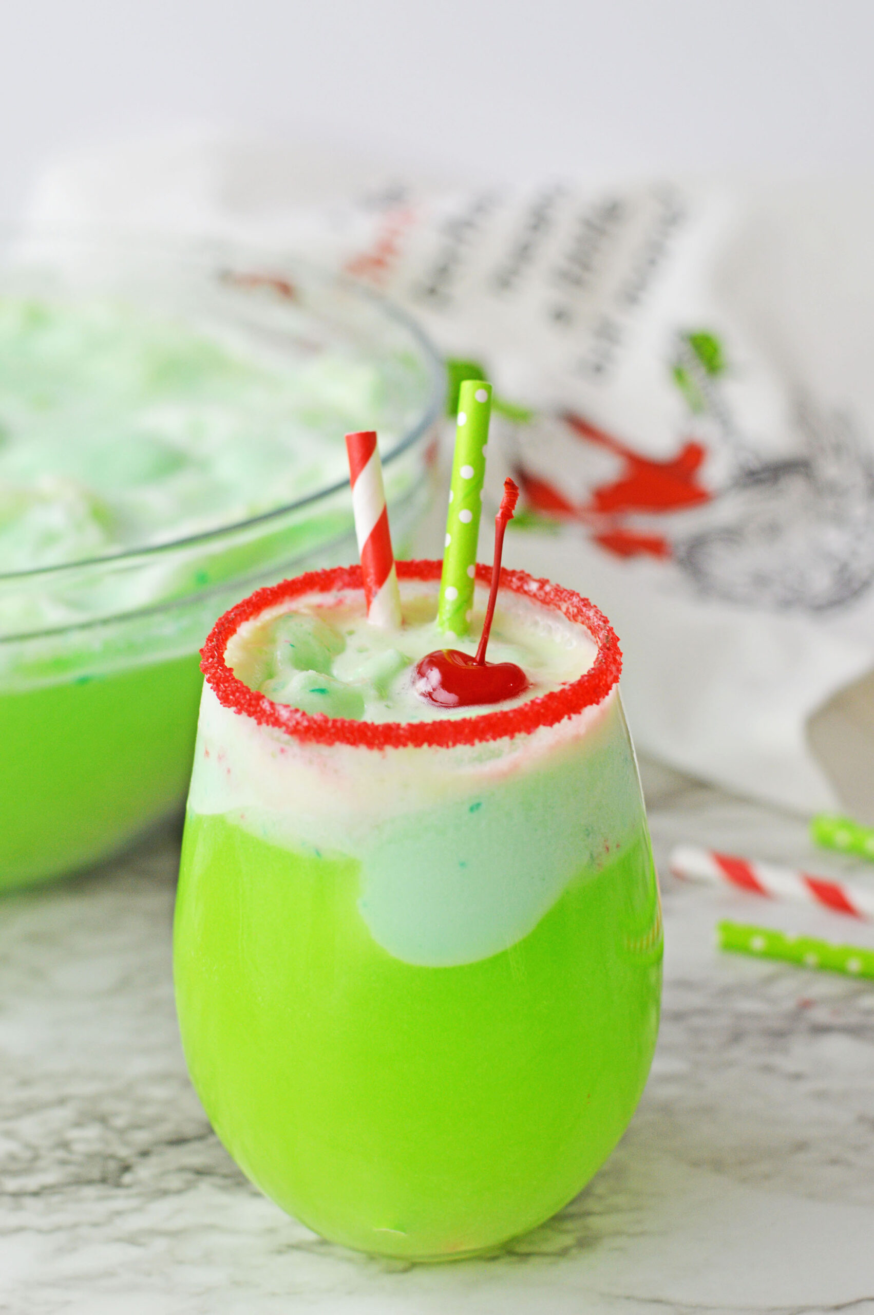 Boozy Grinch Punch - Planning Inspired