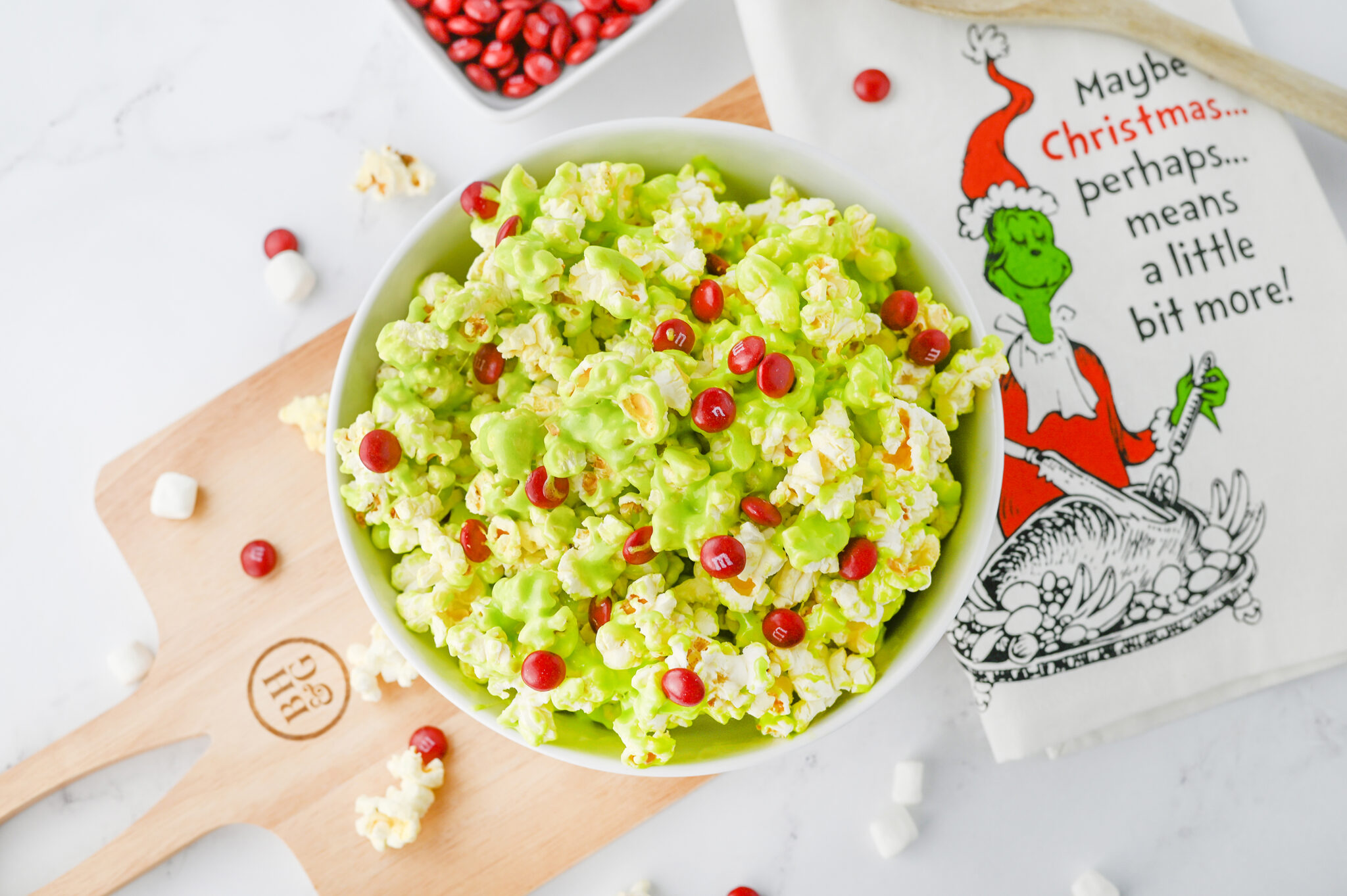 Grinch Popcorn - Planning Inspired