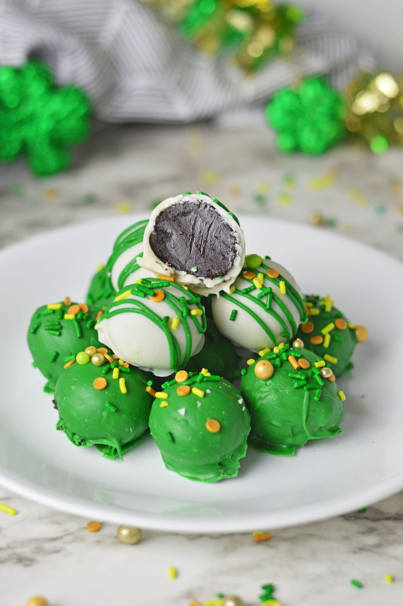 St. Patrick's Day Oreo Balls - Planning Inspired
