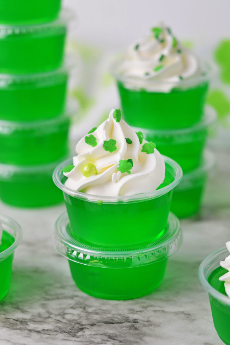St. Patrick's Day Jello Shots with Jameson - Planning Inspired