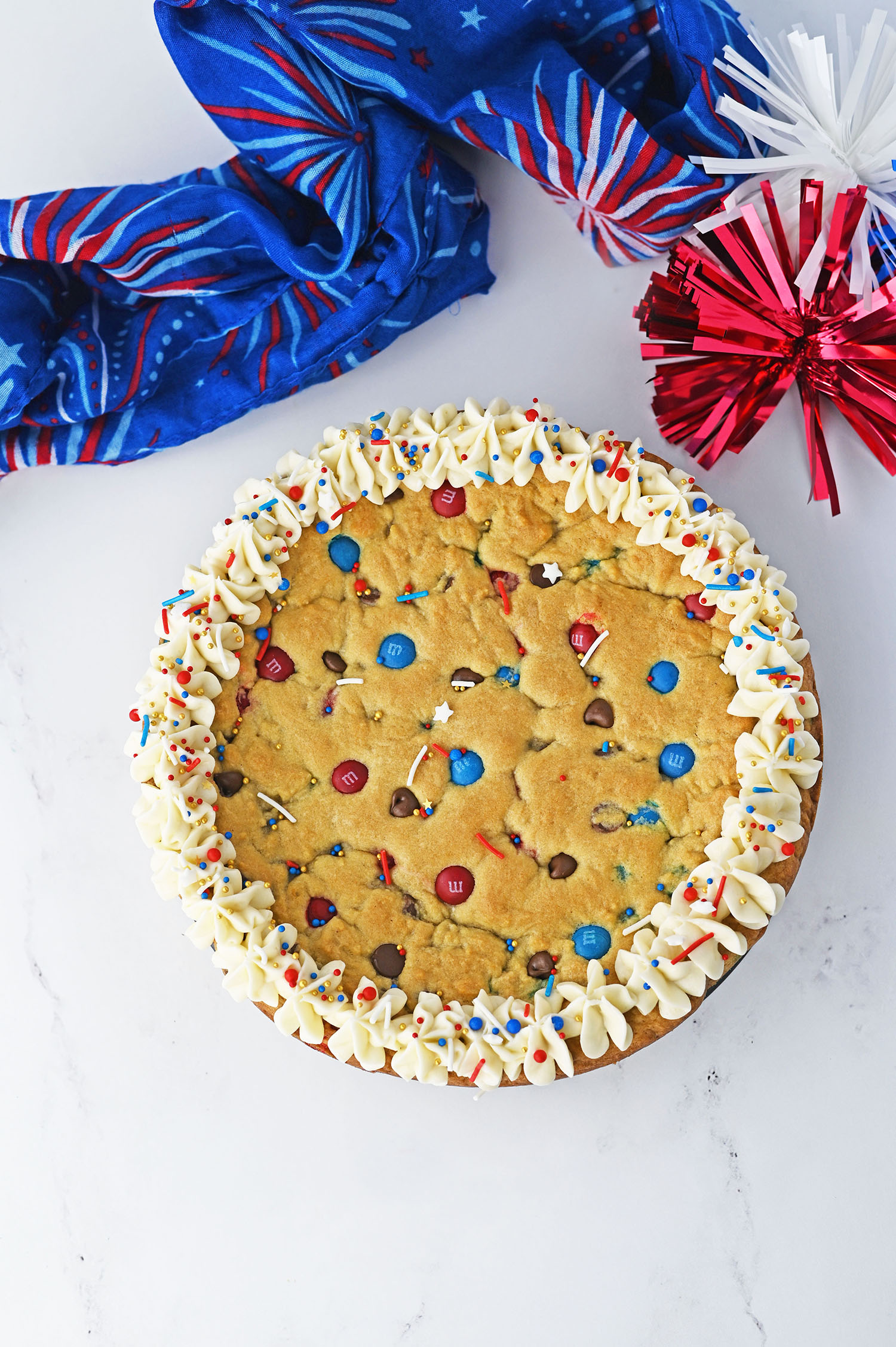 4th of July Cookie Cake - Planning Inspired