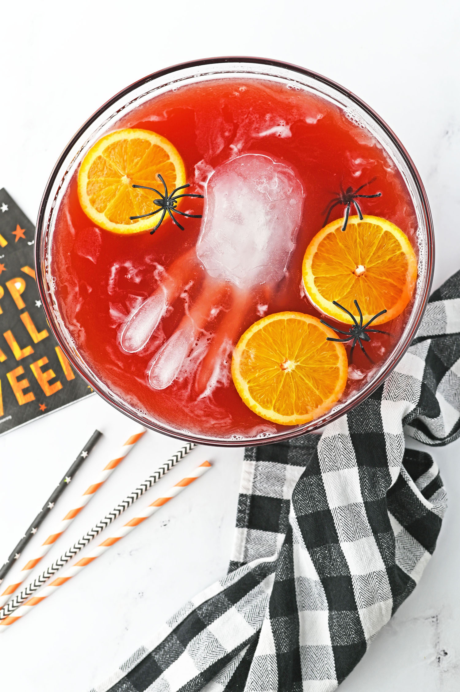 Red Halloween Punch with Vodka - Planning Inspired