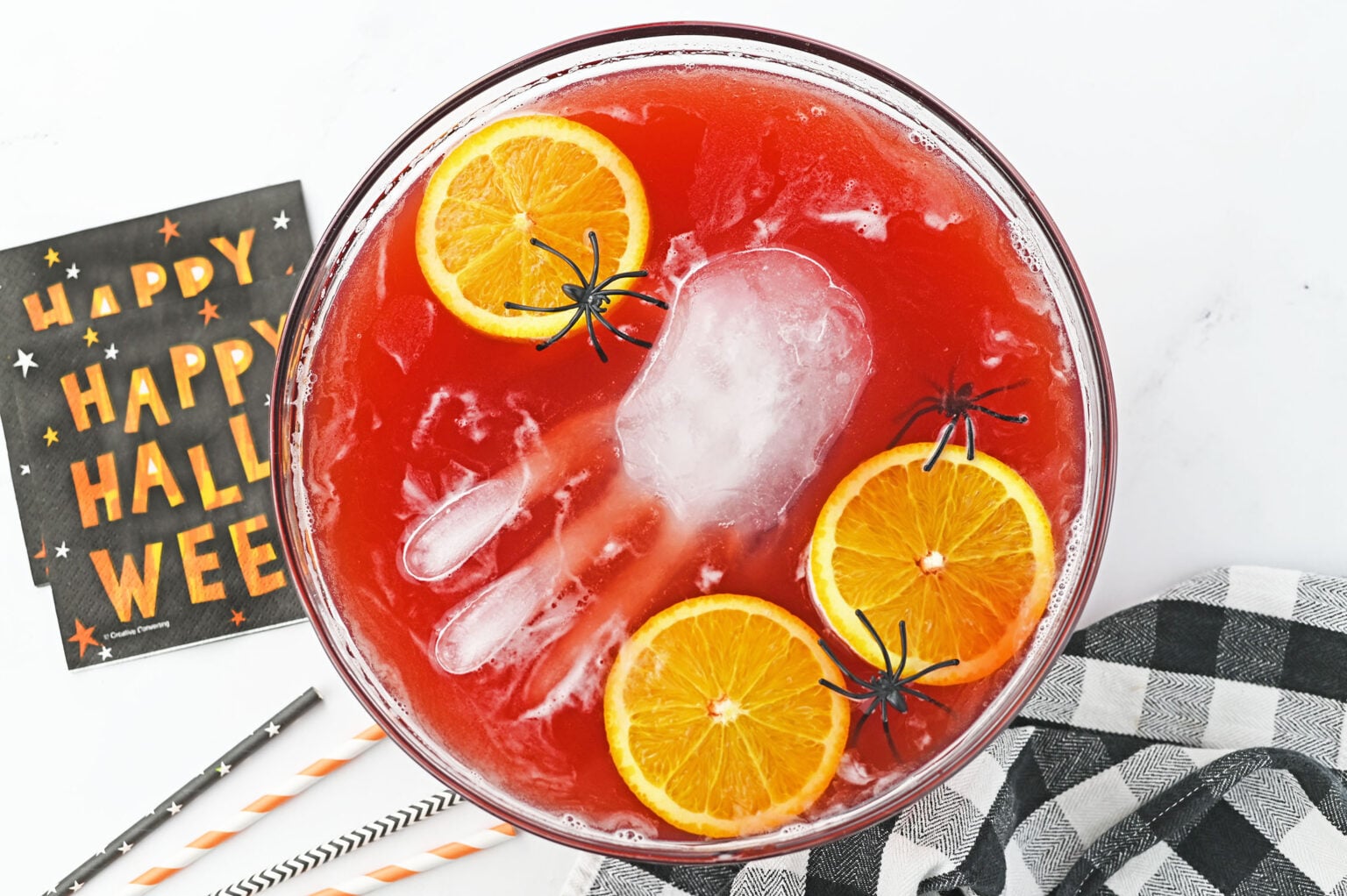 Red Halloween Punch with Vodka - Planning Inspired