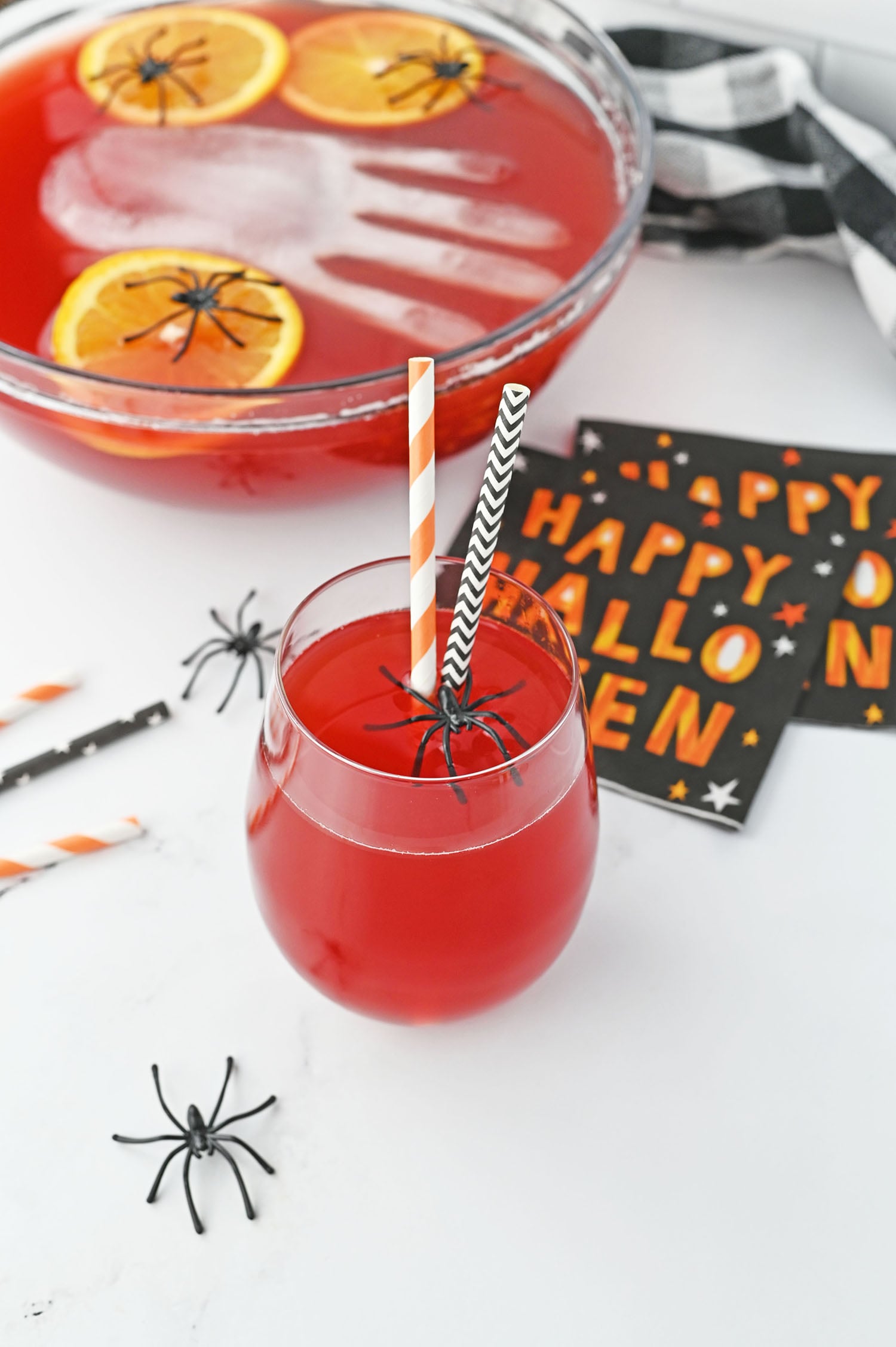 Red Halloween Punch with Vodka - Planning Inspired