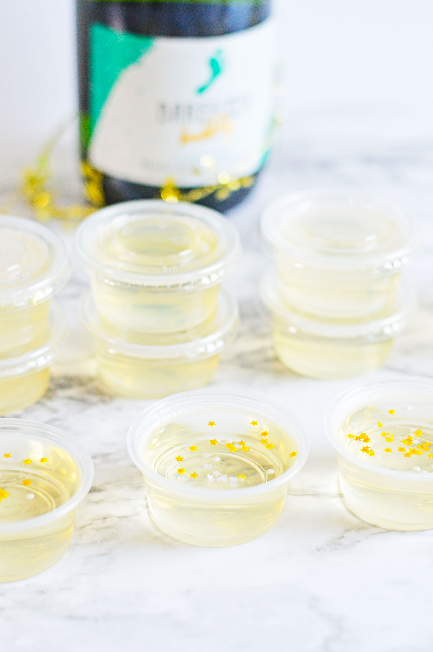 Champagne Jello Shots (with a Sparkly Twist!) - Planning Inspired