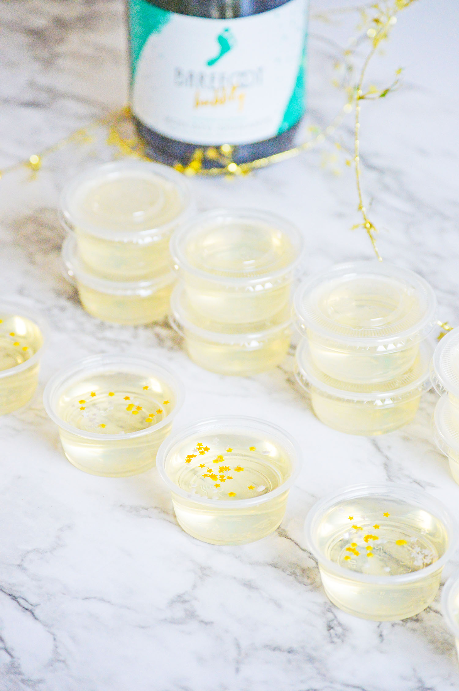 Champagne Jello Shots (with a Sparkly Twist!) - Planning Inspired