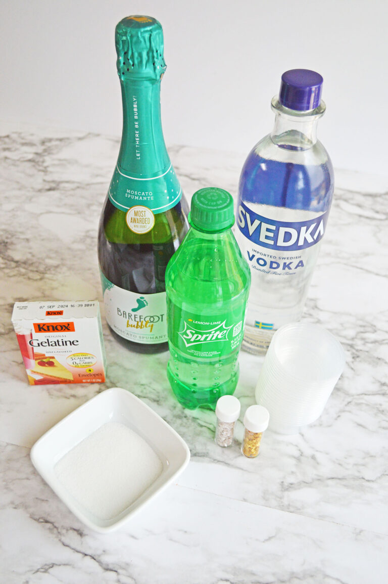 Champagne Jello Shots (with a Sparkly Twist!) - Planning Inspired